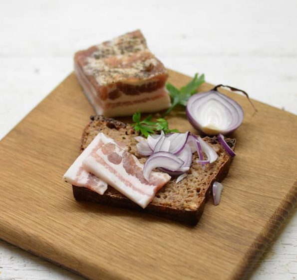 Sūdyti lašiniai | Bulvių košė