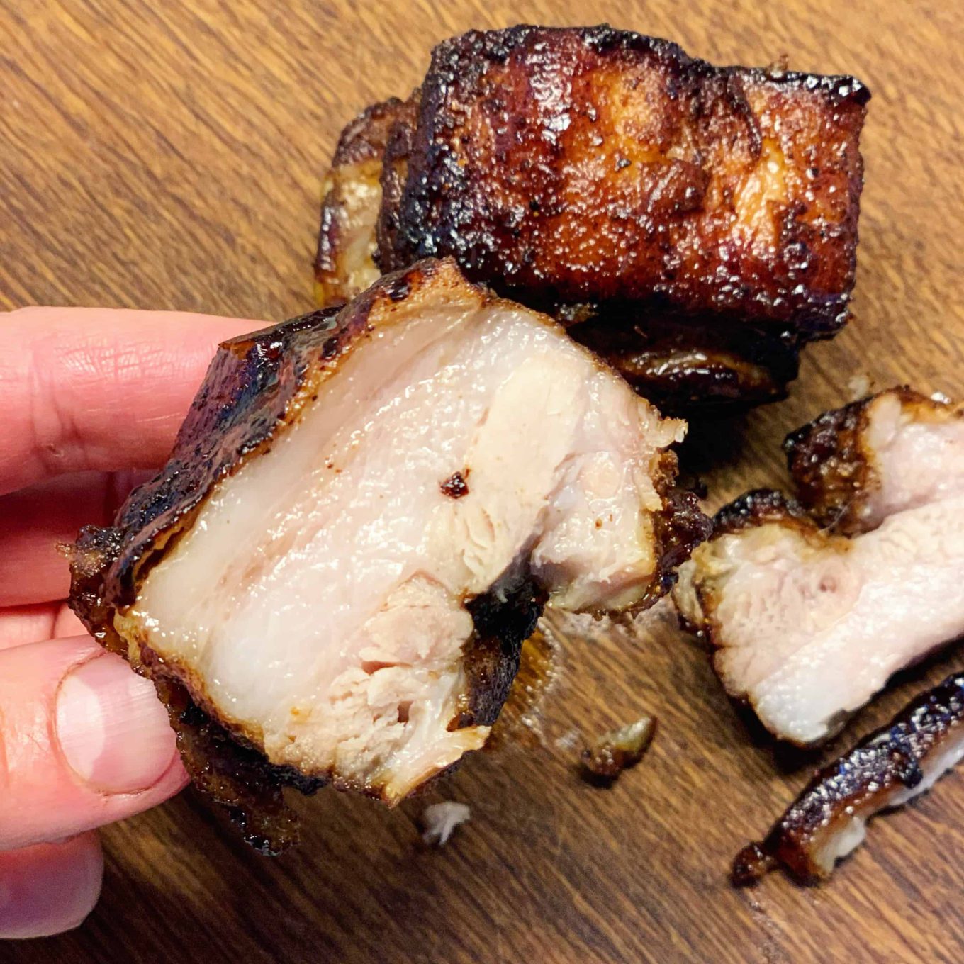 Kiaulienos šoninės spirgai - Rillons | Bulvių košė